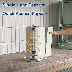 Swaitee Paper Towel Holder Countertop, Stainless Steel Gold Paper Towel Holder