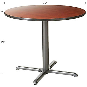 Cain 36" Round Breakroom Table- Cherry