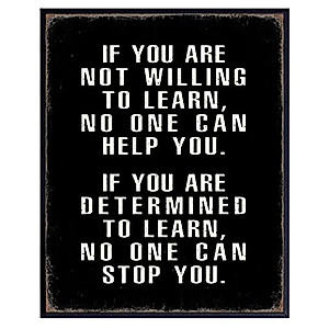 Motivational Wall Art - Office Wall Art & Decor Motivational poster - Positive Quotes Wall Decor - Encouragement Gifts - Positive Sayings for Wall Decor - Entrepreneur Wall Art - Inspirational Quotes