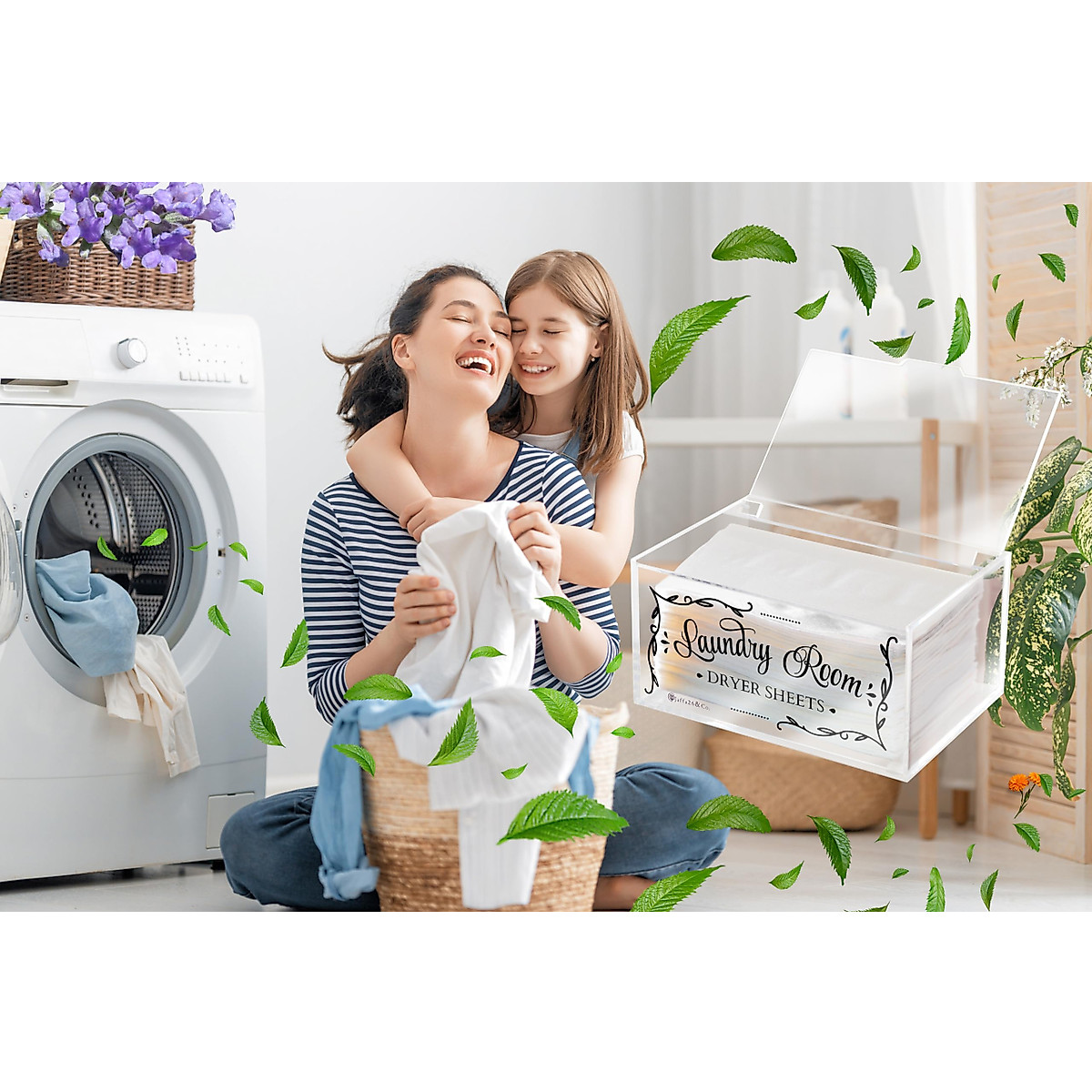 Dryer Sheet Holder , Dryer Sheet Dispenser , Acrylic Box With Lid , Laundry Container , Laundry Pods Container , Dryer Sheet Box , Fabric Sheet Holder , Dryer Sheet Container , Dryer Sheets Container