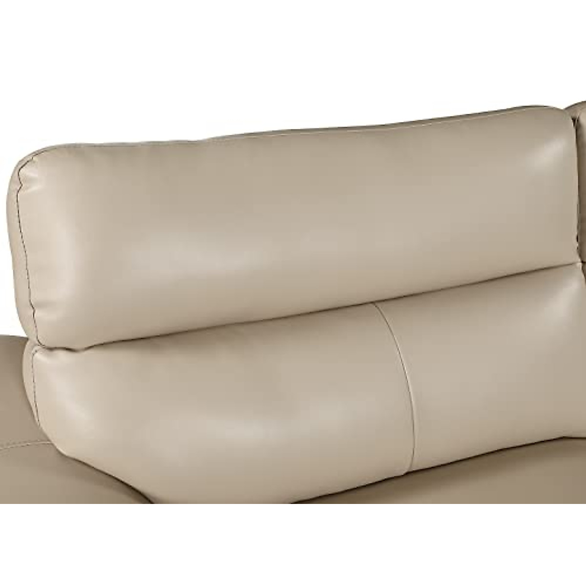 Blackjack Furniture Bailey Leather Match Upholstered Living Room Loveseat, Beige