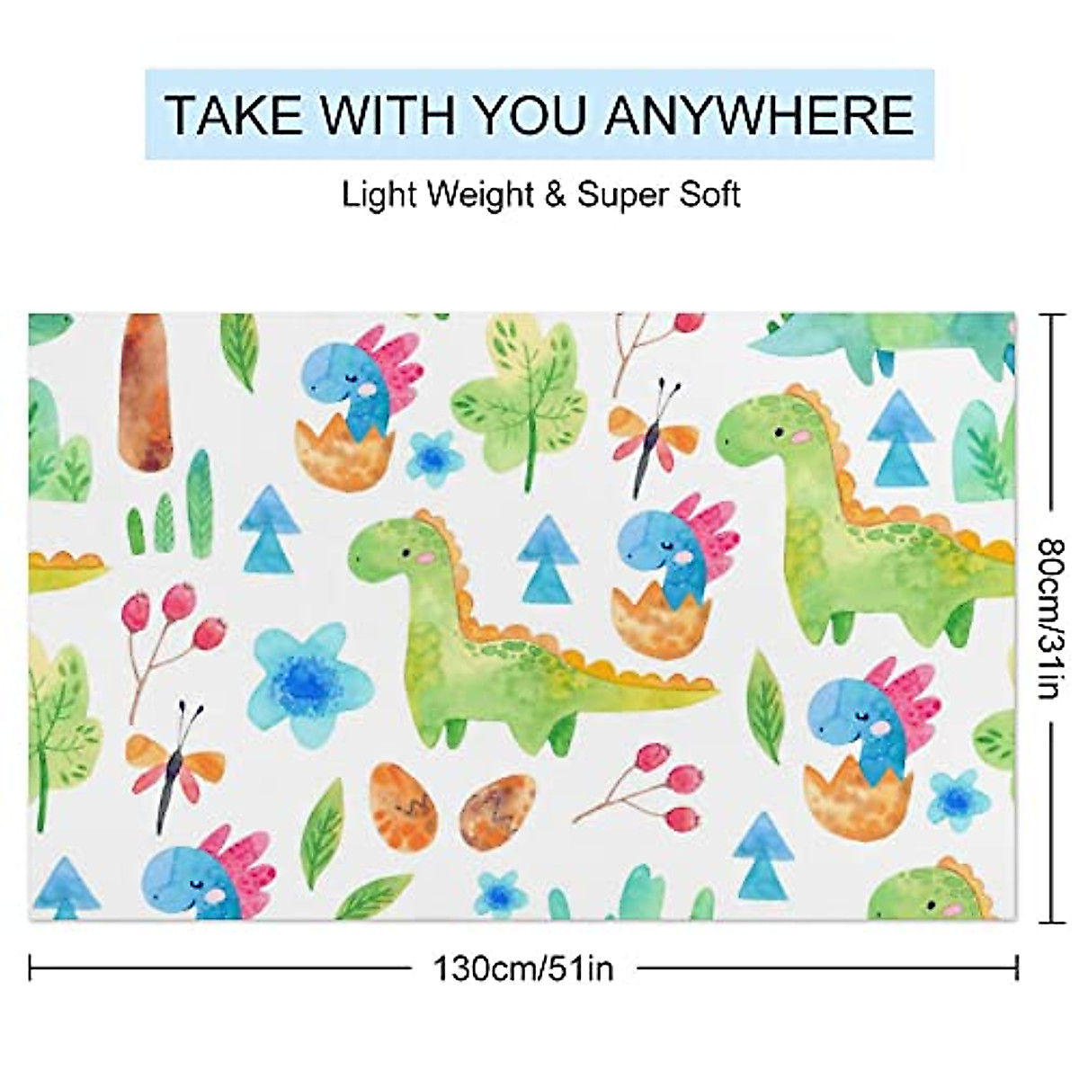 My Little Nest Bath Towels Quick Dry Bathroom Towels Dinosaurs Floral Leaves Absorbent Shower Towels Soft Hand Towel Wash Cloths for Spa Pool Hotel Gym 31" x 51"