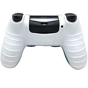 Antil-Slip Silicone Controller Cover Protective Case for PS4/SLIM/PRO Controller Soft Cover Skin for Dualshock 4 Controller with 2 Thumb Grips(Witch)