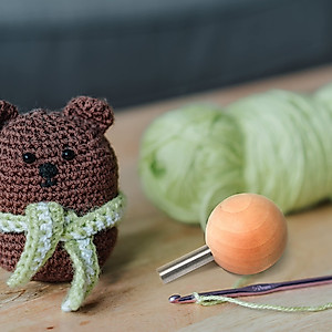 UPTTHOW Auxiliary Tool for Attaching Safety Eyes and Washers, Doll Eyes and Noses for Amigurumi, Bear Eyes Fix Install Utensil for DIY Craft Crochet Making Accessories Supplies