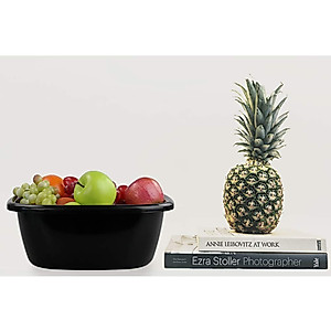 Kekow12 Quart 4-Pack Plastic Wash Basin, 13.11-INCH x 5.47-INCH