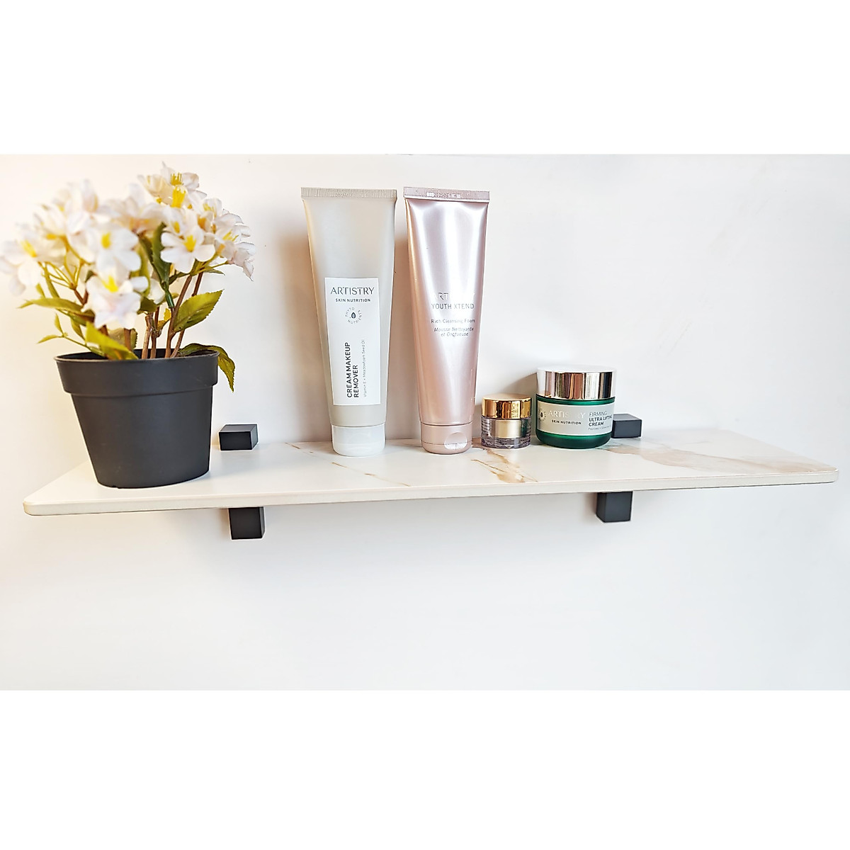 TriHDsArt Bathroom Shelves Floating Shelves for Wall Shelf Over Toilet,Wall Mounted Shelves for Bathroom (G12,500