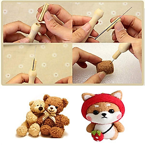 30 Pcs Needle Felting Kit, Wool Felting Needles Tool, Needle Felting Supplies, Wool Felting Supplies Needle Felting Tool, 3 Sizes Felting Needles 3.58/3.39/3.07 inch