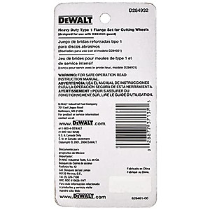 DEWALT Angle Grinder Flange Set for Type 1 Wheels (D284932), Large