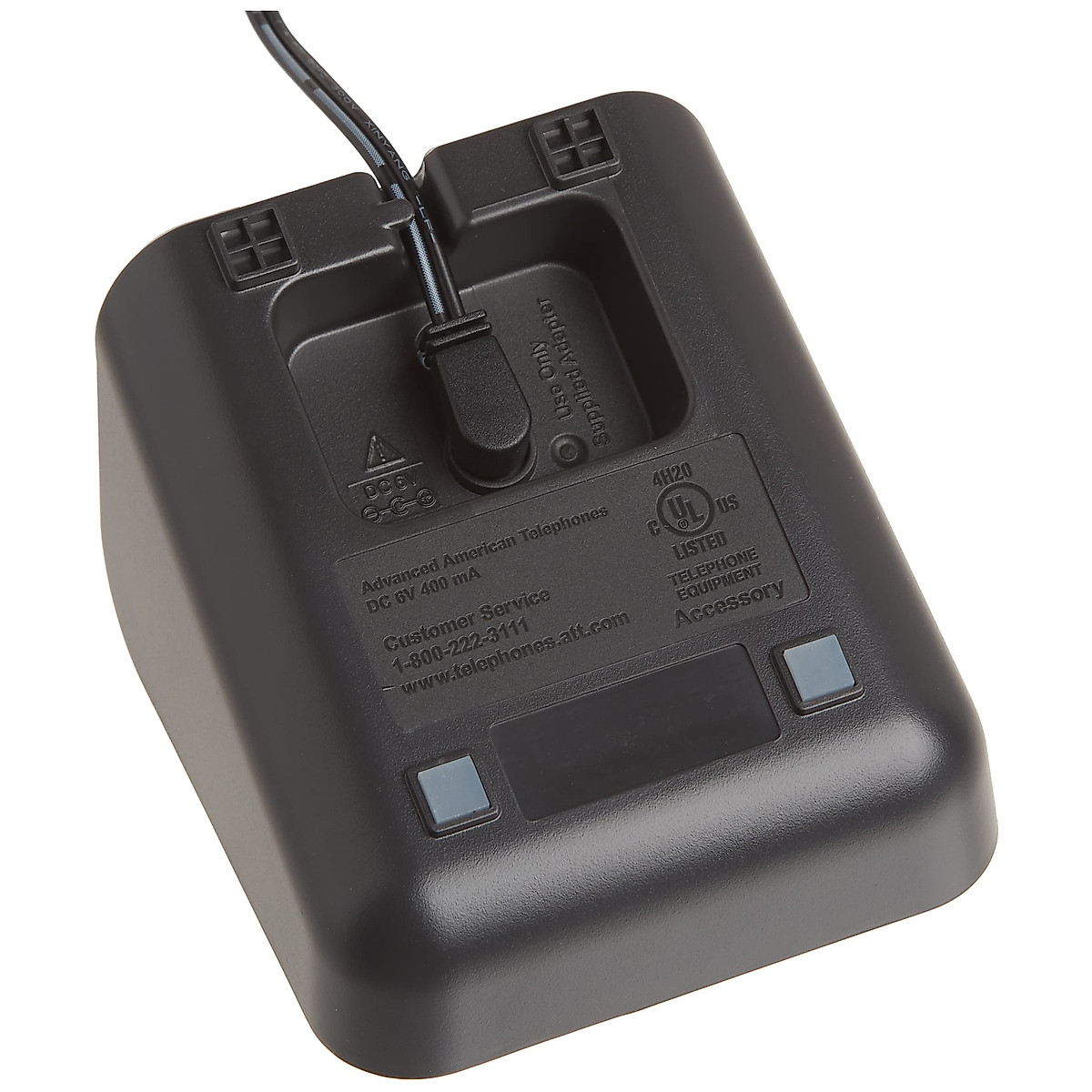 AT&T TL86009 Accessory Cordless Handset, Black/Silver | Requires an AT&T TL86109 Expandable Phone System to Operate