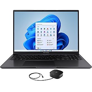 ASUS Vivobook 16X Home & Business Laptop (Intel i7-13700H 14-Core, 40GB RAM, 1TB PCIe SSD, Intel Iris Xe, 16.0" 60 Hz Wide UXGA (1920x1200), WiFi, Bluetooth, Win 11 Home) with G2 Universal Dock