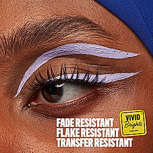 NYX PROFESSIONAL MAKEUP Vivid Brights Liquid Liner, Smear-Resistant Eyeliner with Precise Tip - Lilac Pink