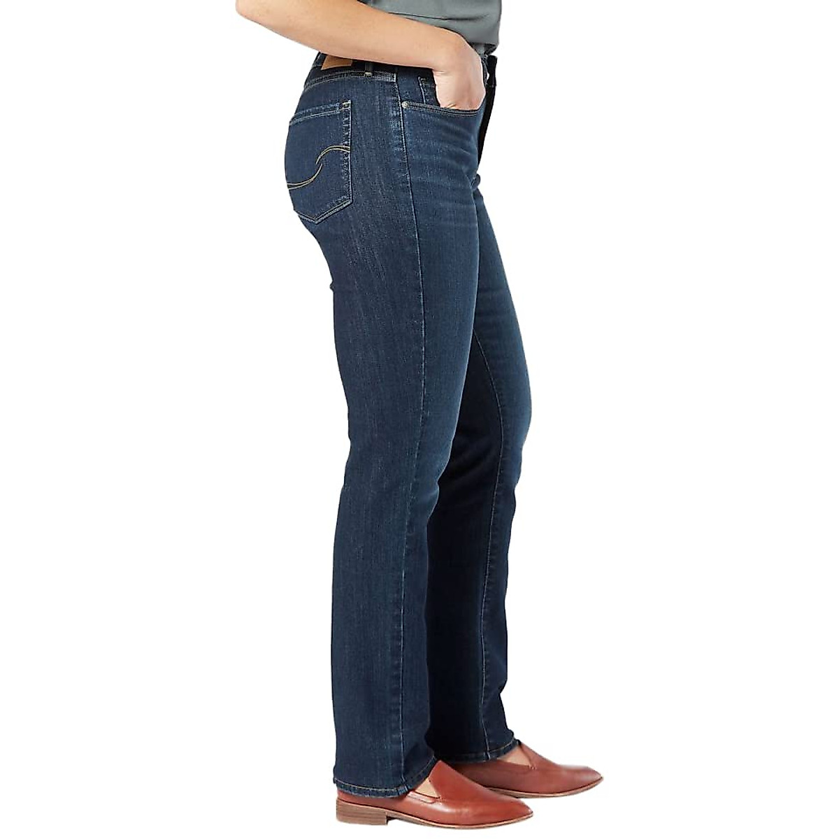 Signature by Levi Strauss & Co. Gold Women's Modern Straight Jeans (Available in Plus Size), (New) Angel Island, 12 Short