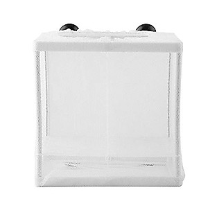 Fish Tank Breeder Net, Multifunctional Isolation Mesh Box Plastic Frame Fish Tank Separation Breeding Net Aquarium Mesh Hatchery Breeder
