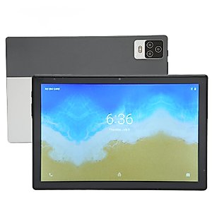 Tablet 10 inch, 1080p FHD IPS Screen, Octa Core, 2.4/5.0 GHz WiFi Tableta with, 4GB RAM 128GB ROM, 5MP 8MP, GPS, 4G LTE SIM, 7000mAh, Silver