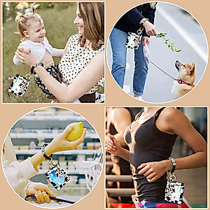 Unistybag Wristlet Keychain for Women Silicone Key Ring Bracelet Wristlet Wallet Bracelet Keychain Card Holder Keyring