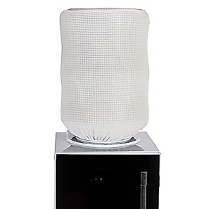 Water Dispenser Barrel Covers for 5 Gallon Water Bottle, Fabric Durable Water Cooler Dust Proof Covers For Decor, Reusable Furniture Standard Cover Protector For Home, Office (White)