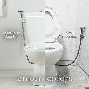 Handheld Bidet Sprayer for Toilet Portable Pet Shower Toilet Water Sprayer Seat Bidet Attachment Bathroom Stainless Steel Spray for Personal Hygiene (Bidet Sprayer Head)