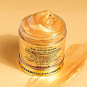 Peter Thomas Roth | 24K Gold Mask | Pure Luxury Lift & Firm, Anti-Aging Gold Face Mask, Helps Lift, Firm and Brighten the Look of Skin, 5 Fl Oz (Pack of 1)