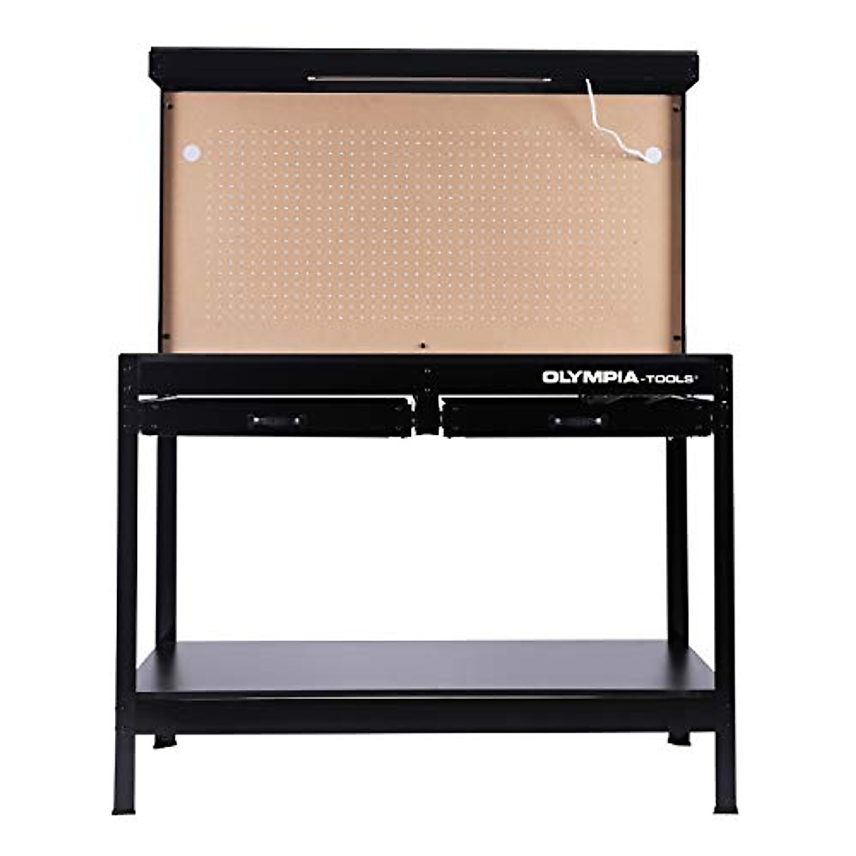 Olympia Tools Multipurpose Workbench with Light, 87-883-917 , Black