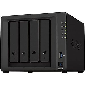Synology 4 bay NAS DiskStation DS920+ (Diskless), 4-bay; 4GB DDR4