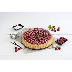 Zenker Non-Stick Carbon Steel Flan/Tart Pan, 11-Inch, grey