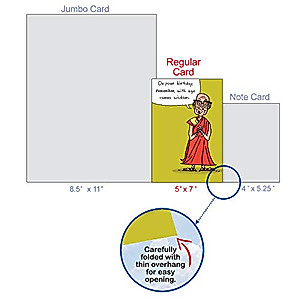 Nobleworks Funny Happy Birthday Note Card with Envelope (4.63 x 6.75 Inch) Age Wisdom 8576 (1 Card)