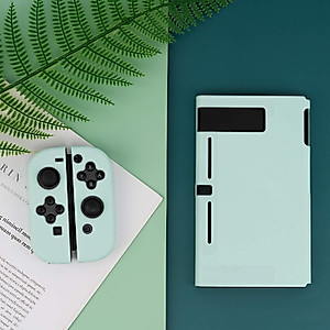 GeekShare Protective Case Slim Cover Case Compatible with Nintendo Switch and Joy Con - Shock-Absorption and Anti-Scratch (Peppermint Green)