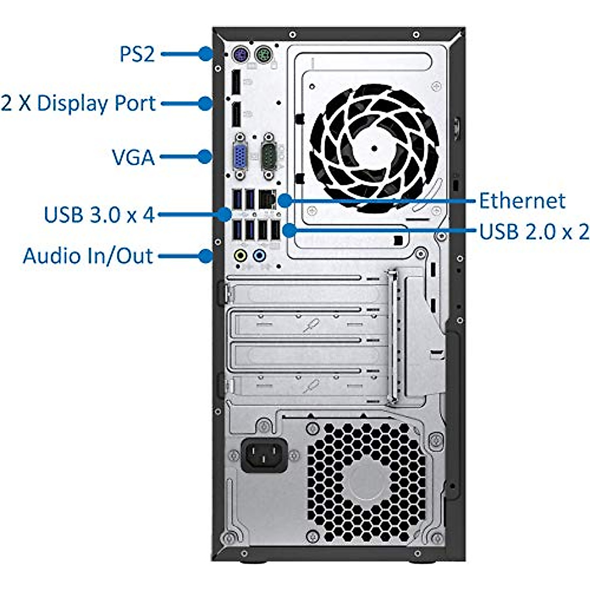 HP 600 G2 ProDesk Mini-Tower PC, Intel Quad-Core i7-6700 Upto 4.0GHz, 32GB RAM, 256GB SSD, AMD R7 240 2GB HD Graphics 4K, AC Wi-Fi, Bluetooth, HDMI, DisplayPort, Windows 10 Pro (Renewed)