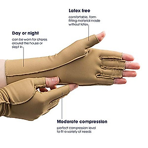 isotoner unisex adult One Pair of Open Finger Cold Weather Gloves, Camel, X-Large US