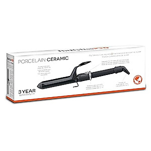 BaBylissPRO Porcelain Ceramic 1 1/4 Inch Curling Iron, Hair Styling Tools & Appliances, BP125S