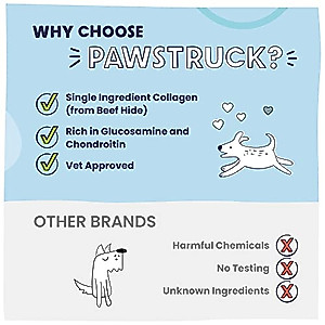 Pawstruck Natural Beef Collagen Rings for Dogs - Vet-Approved Long Lasting Alternative to Traditional Rawhide & Bully Sticks - High Protein Dental Treat w/Glucosamine & Chondroitin - 3 Pack
