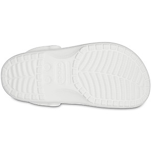 Crocs Unisex Baya Lined Clog | Fuzzy Slippers, White/Light Grey, numeric_8 US men