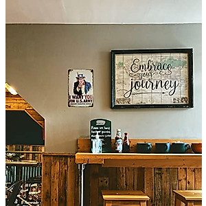 ERLOOD I Want You for U.S. Retro Vintage Decor Metal Tin Sign 12 X8 Inches