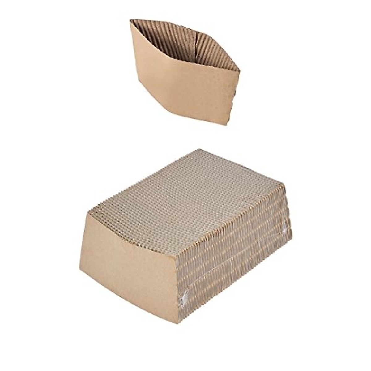 Pantryware Essentials PE Coffee Sleeves-100 Coffee Sleeves Fits, 10 oz. - 20 oz. Cups (Pack of 100), Natural Kraft