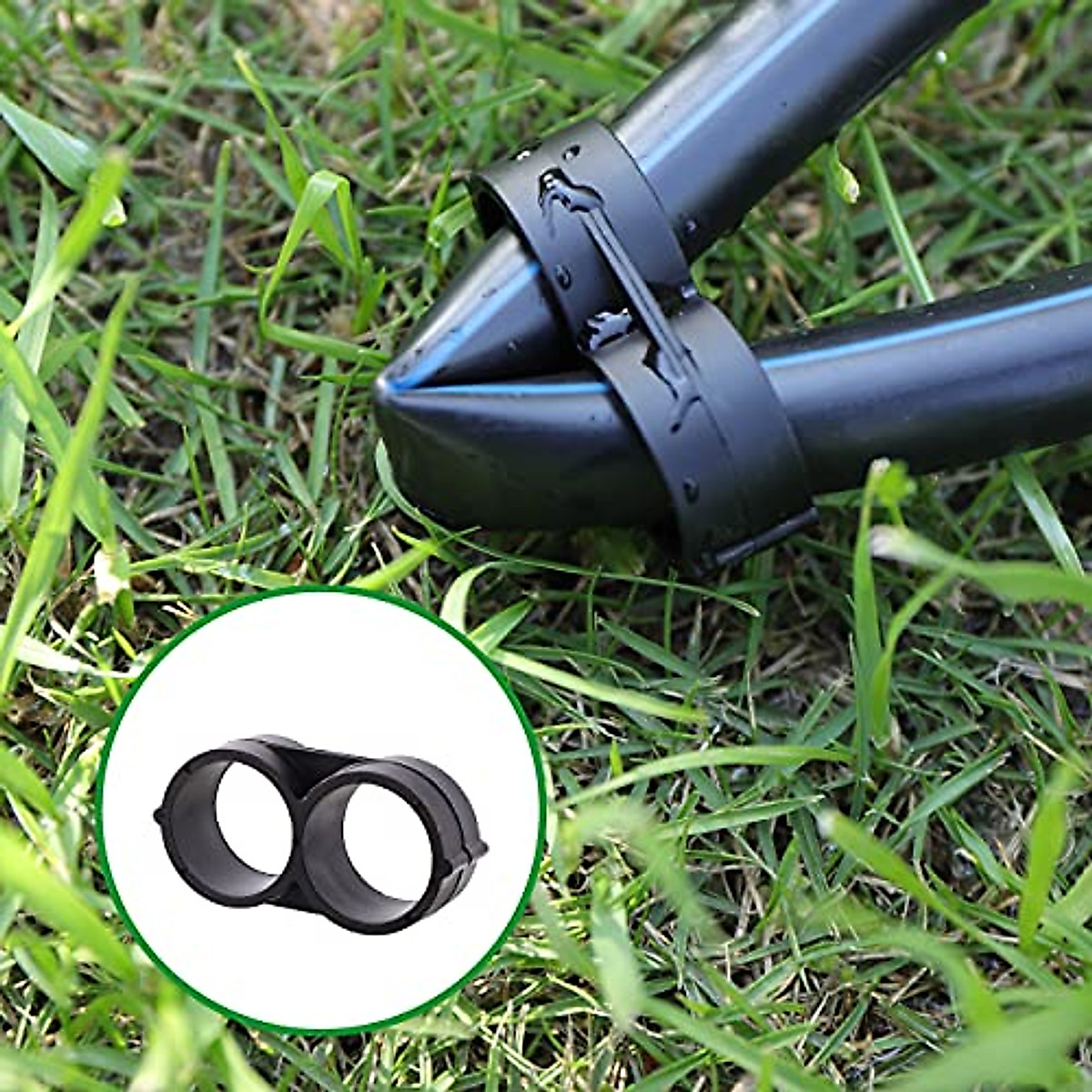 FOGWOWO Drip Irrigation Universal Tee 1/2inch(17mm.600 ID) Tubing Fitting, Barbed Connector for 1/2inch Drip Irrigation Pipe(25pcs /Pack)