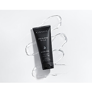 L'ANZA Healing Style Mega Gel with Strong Hold Effect, Nourishes and Refreshes the Hair While Styling, With Keratin, Alcohol-free Formula, and UV Rays Protection to Prevent Damage (6.8 Fl Oz)
