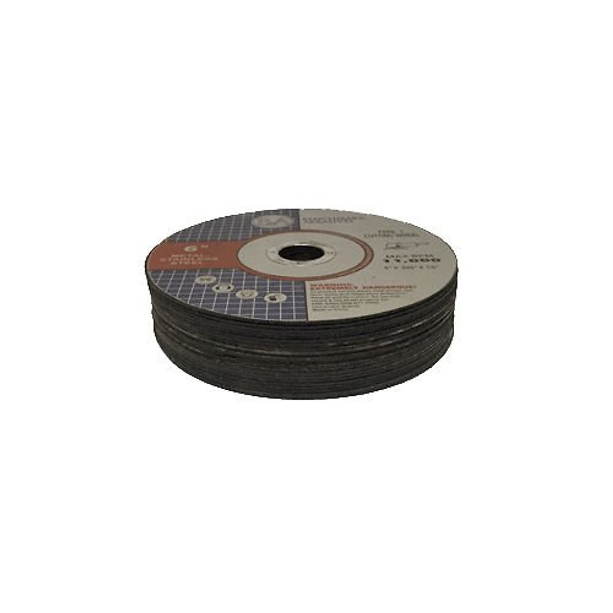 Benchmark Abrasives 6" Pro Metal Self-Sharpening Steel Cutting Cutoff Wheel .045" Thick 7/8"Arbor, Angle Grinder Wheel, Grinder Cutting Wheel - 50 Pack