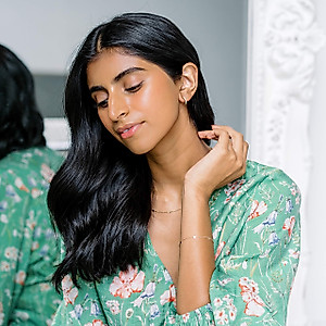 Honeycat Starling Tiny Star Charms Bracelet in Gold, Rose Gold, or Silver | Minimalist, Delicate Jewelry (Rose Gold)