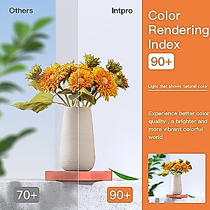 Intpro LED Corn Light Bulb LED Bulb 150W Equivalent 1500 Lumen 3000K Warm Light 12W E26/E27 Base Non-dimmable Ceiling Fan Corn Lighting for Home Garage Warehouse Indoor LED Corn Bulbs