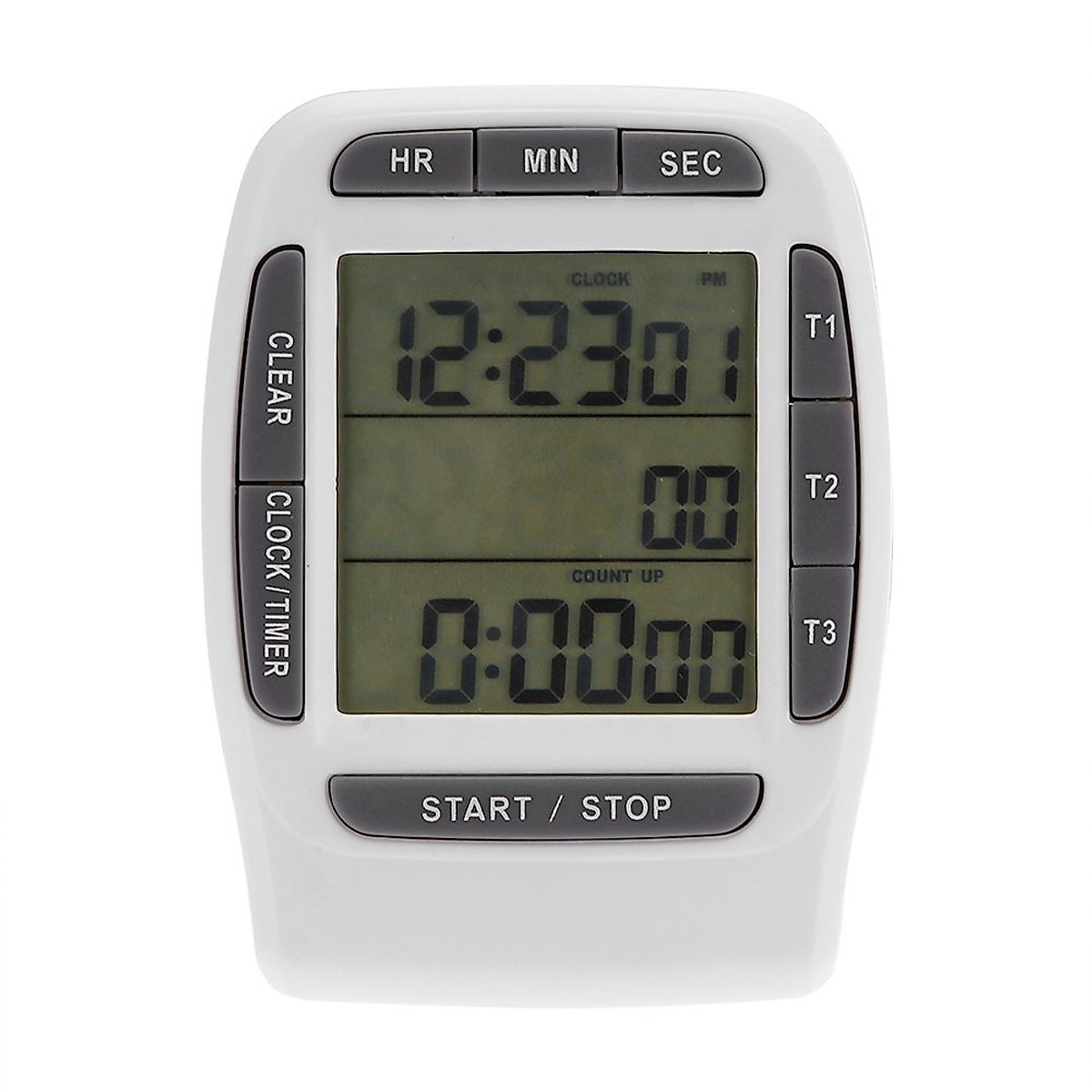 Multi-channel Timer, Portable Digital Multi-channel 3 Channels LCD Timer Accurate Timing Countdown Clock