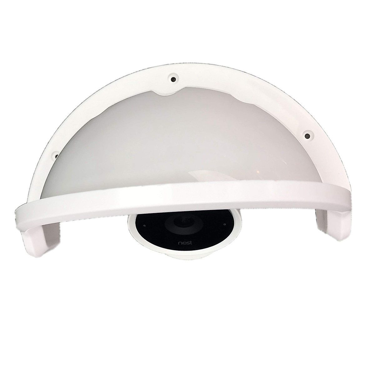 Universal Sun Rain Shade Camera Cover Shield for Nest/Ring/Arlo/Dome/Bullet Outdoor Camera - White