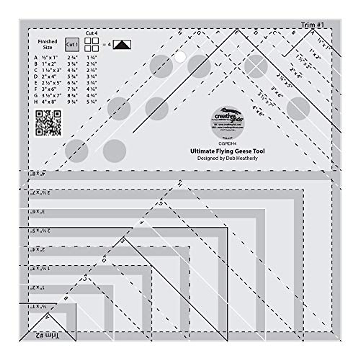 Creative Grids Ultimate Flying Geese Tool - CGRDH4