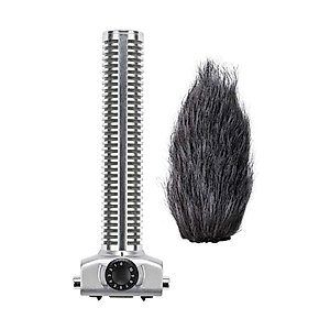 Zoom SGH-6 Shotgun Microphone Capsule with Hairy Windscreen for Film, Video, ENG, and Dialogue, works with H5, H6, Q8, U-44, F1, F4, F8n, and F8