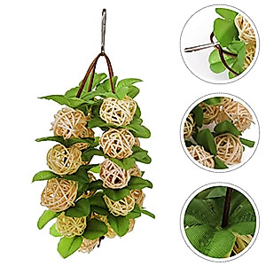 generic 1 String Chewing Chew Bird Pet Small Foraging Parrot Budgies Conures of Entertaining Lovebirds Macaws Lovebird Toys Cage for Conure Cockatiel Shredder Parakeet Toy Balls Plaything