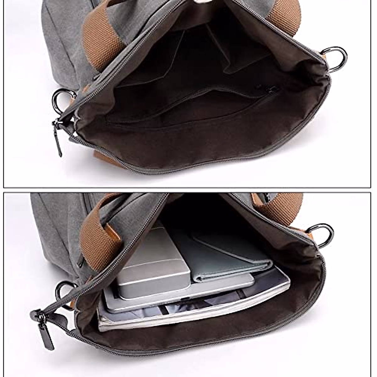 SULCET Canvas Handbag for Women Cloth Tote Shoulder Purses Hobo Casual Crossbody Bag Large Top Handle Shopper Bag