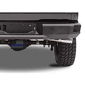 Subdued Thin Blue Line Flag Trailer Hitch Cover Plug US Blue Lives Matter Police Officer Law Enforcement