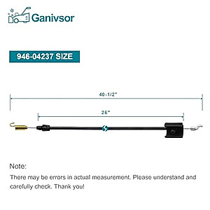 Ganivsor Replacement Single Stage Snow Blowers Clutch Cable for MTD 946-04237 746-04237