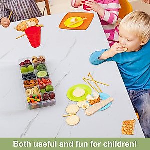 Goiio Snack Box Container, 12 Compartments Reusable Divided Snack Container Box, for Storage, Work and Travel, 1 pack