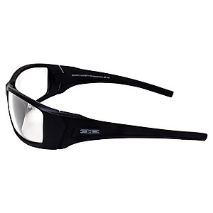 Epoch Eyewear Liberator Photochromic Motorcycle Sunglasses Black Frames Clear to Smoke lens