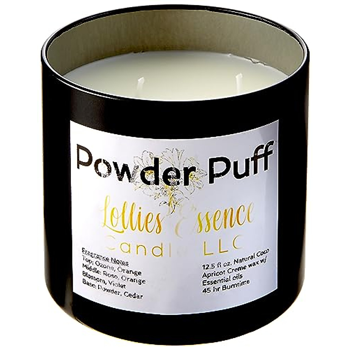 Powder Puff Candle (Large)